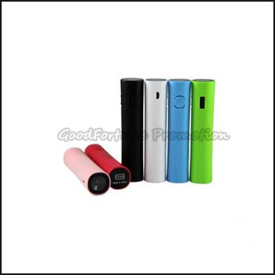 China Custom Dual USB LED Power Bank 2200mAh Portable Charger with Flashlight for sale