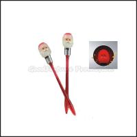 China Customizable Christmas Ballpoint Pen with Flashing LED Lights 19cm Promotional Gift for sale