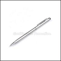 China Engraved Metal Twist Pen with Stylus 13cm Business Gifts Custom Logo Smooth Writing for sale
