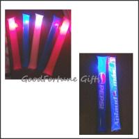 China LED PE Inflatable Cheering Sticks 10x60cm Custom Logo Festival Glow Clappers for sale