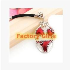 China New Creative Promotion Cute Wedding Gift Bikini Mobile Hanger Keyring Keychain for sale