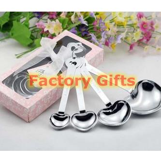 China Custom Engraved Stainless Steel Measuring Spoons Set 4 Piece for Dry and Liquid Ingredients for sale