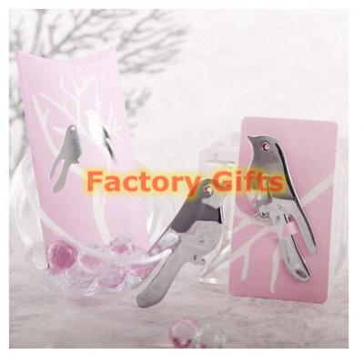 China Custom Metal Bird Shape Letter Opener Cutter Wedding Favor Gift 5.8mm for sale