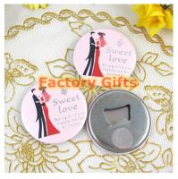 China Custom Metal Wedding Giveaways 3 Inch Engraved Fridge Magnets Bottle Openers for sale
