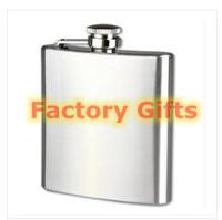 China Personalized 6oz Stainless Steel Hip Flask Engraved Wedding Souvenir Gift 11x7cm for sale