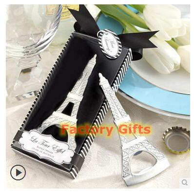 China Metal Eiffel Tower Bottle Opener Paris Wedding Souvenir Gift 500 Pieces Custom for sale