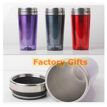 China Insulated 11 Oz Custom Coffee Cups Dual Material Stainless Steel and ABS Plastic for sale