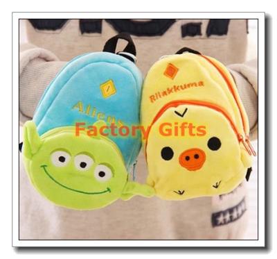 China Custom Cartoon Animal Cotton Kids Backpack for School Giveaways 500pcs MOQ for sale