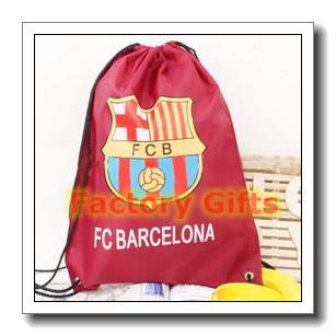 China Custom Large Capacity Drawstring Bags 30x40cm Polyester Promotional Club Gifts for sale