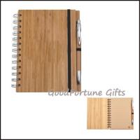 China Eco Friendly Notebook Sticky Notes Bamboo Lined Paper Meeting Custom Spiral Bound Notebook for sale