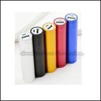 China Custom Dual USB LED Power Bank 2200mAh Portable Charger with Flashlight for sale
