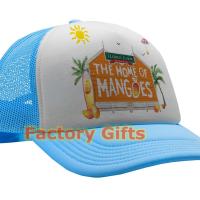 China Custom 5-Panel Polyester Foam Sun Caps Full Color Sublimation Trucker Hat 56-60cm for sale