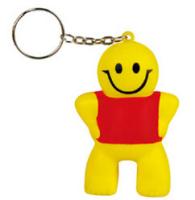 China Custom PU Foam Stress Keyring Star Heart Pencil Tire Shape 8-10cm Double Sided Printing for sale