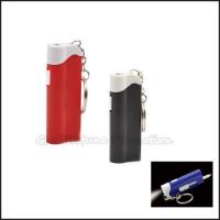 China advertising 6 led flashlight torch keychain keyrings Printed logo for sale