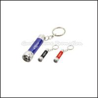 China advertising 6 led flashlight torch keychain keyrings Printed logo for sale