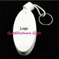 China Custom Floating PU Keychain Stress Relief Boat Key Float 6cm Diameter Waterproof for sale