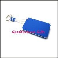 China Custom Floating PU Keychain Stress Relief Boat Key Float 6cm Diameter Waterproof for sale