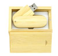 China Custom Bamboo Flash Drive 8GB with Laser Engraved Logo for Corporate Gifts for sale