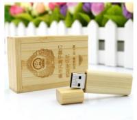 China Custom Bamboo Flash Drive 8GB with Laser Engraved Logo for Corporate Gifts for sale