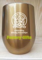 China Custom Double Wall Gold Engraved Stainless Steel Tumbler Cup 750ml for sale