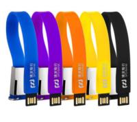 China Custom Silicon Wristband USB Flash Drive 21cm Promotional Gift for Charity Fundraising Events for sale