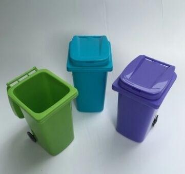 China Custom 3D Printed Pen Holder Trash Can Desk Organizer 4.5x4.5x6 Inch Business Gift for sale