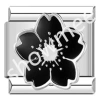 China Stainless Steel Italian Charm Bracelet with Cherry Fruit Four Leaf Clover Flower Charms 8mm for sale