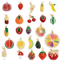 China Waterproof Colorful Fruit Necklace Pendant Non Tarnish Stainless Steel DIY Jewelry Charms 18mm for sale