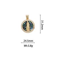 China Wholesale Colorful Brass 18K Gold Madonna Crystal Pendant Charms for Bracelet Design for sale