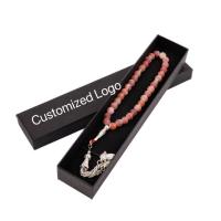China Custom 8mm Natural Stone Beaded Tasbih Muslim Islamic Prayer Beads 33 99 Beads for sale