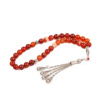 China Custom 8mm Natural Stone Beaded Tasbih Muslim Islamic Prayer Beads 33 99 Beads for sale