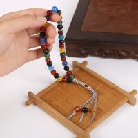 China 33 Natural Stone Beads Muslim Prayer Tasbih Spacer Crystal Bracelet Unisex 8mm for sale