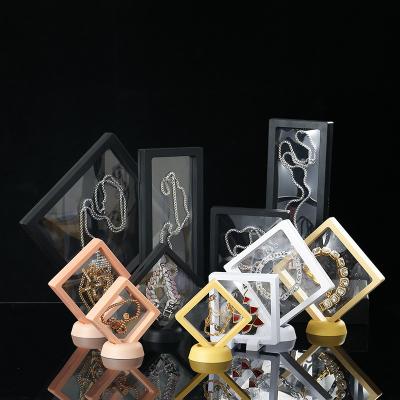 China Customizable PE Transparent Film Jewelry Display Box Anti-Oxidation Foldable 100pcs MOQ for sale