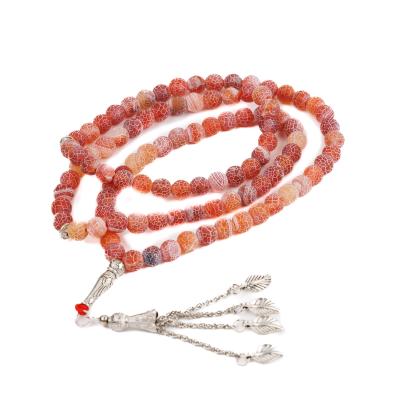 China Stainless Steel Muslim Prayer Beads 6mm 8mm Custom Color Healing Rosary Necklace for sale
