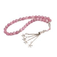 China Stainless Steel Muslim Prayer Beads 6mm 8mm Custom Color Healing Rosary Necklace for sale