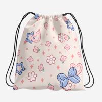 China Custom Logo Drawstring Backpack 210D Polyester Promotional Wholesale Bags for sale