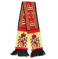 China Custom Printed Acrylic Knitted Sport Scarf 180cm x 30cm for Football Club Fan Merch for sale