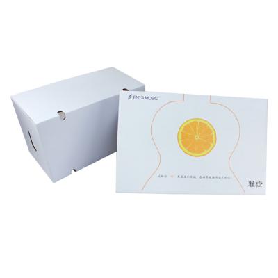 China Fruit Shipping Corrugated Paper Packaging Box 4c Print CMYK Or Pantone Colors for sale
