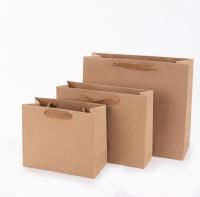 China Takeaway Biodegradable Kraft Recycled Paper Gift Bag With Pattern for sale