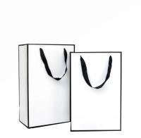 China Black Frame Cloth Carrier Bags , Corrugated Biodegradable Cloth Bags for sale