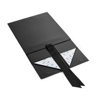 China 3-7layers Flower Packaging Boxes , Black Magnet Square Gift Box for sale