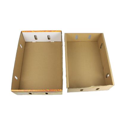 China OEM Corrugated Kiwi Fruit Packing Box W9 Strengthen Recyclable for sale