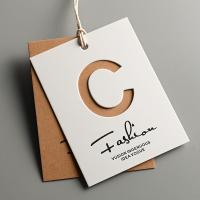 China 250-350gsm CMYK Paper Hang Tag Different Shape For Clothing for sale