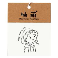 China White Cardstock Clothing Paper Hang Tag 4 Colors CMYK UV Varnish for sale