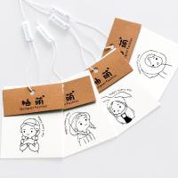 China White Cardstock Clothing Paper Hang Tag 4 Colors CMYK UV Varnish for sale