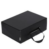China CMYK Black Corrugated Paper Packaging Box For Shoe Gift OEM/ODM for sale