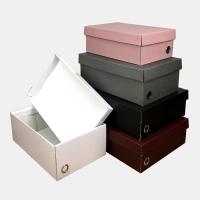 China Corrugated Paper Footwear Packaging Box , CMYK Biodegradable Shipping Boxes With Lid for sale