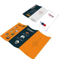 China A6 Color Printing Brochure , Glossy Lamination Die Cut Leaflet / Flyer for sale