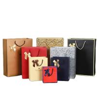 China ODM CMYK 4C Shopping Recycled Paper Gift Bag With Twist Handle for sale