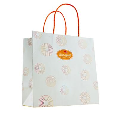 China CMYK Recycled Paper Gift Bag , OEM ODM Clothes Shopping Bag for sale